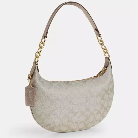 Coach | Bags | Coach Mini Payton Bag In Signature Canvas Champagne ...